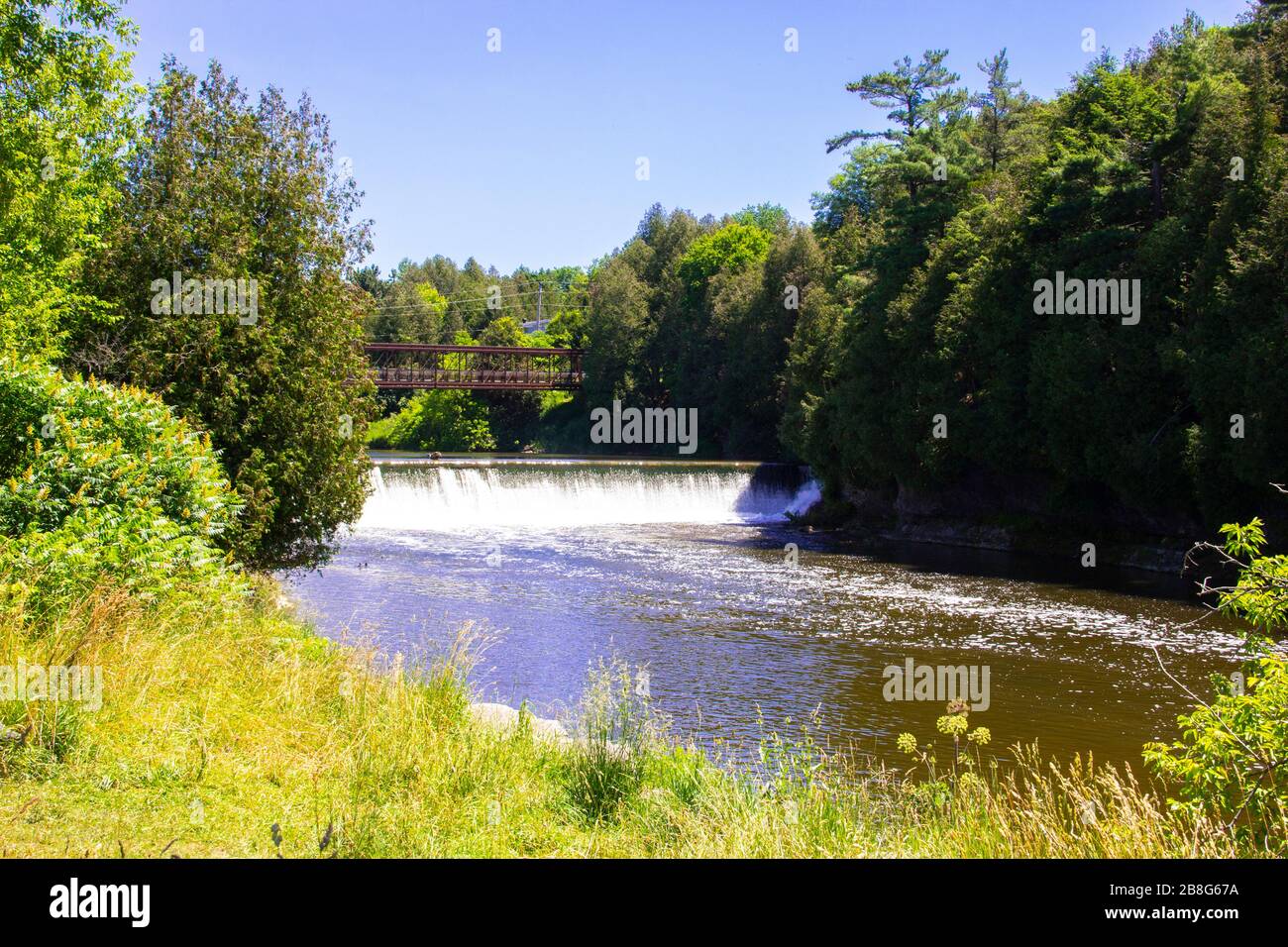 Short falls on a river Stock Photo - Alamy