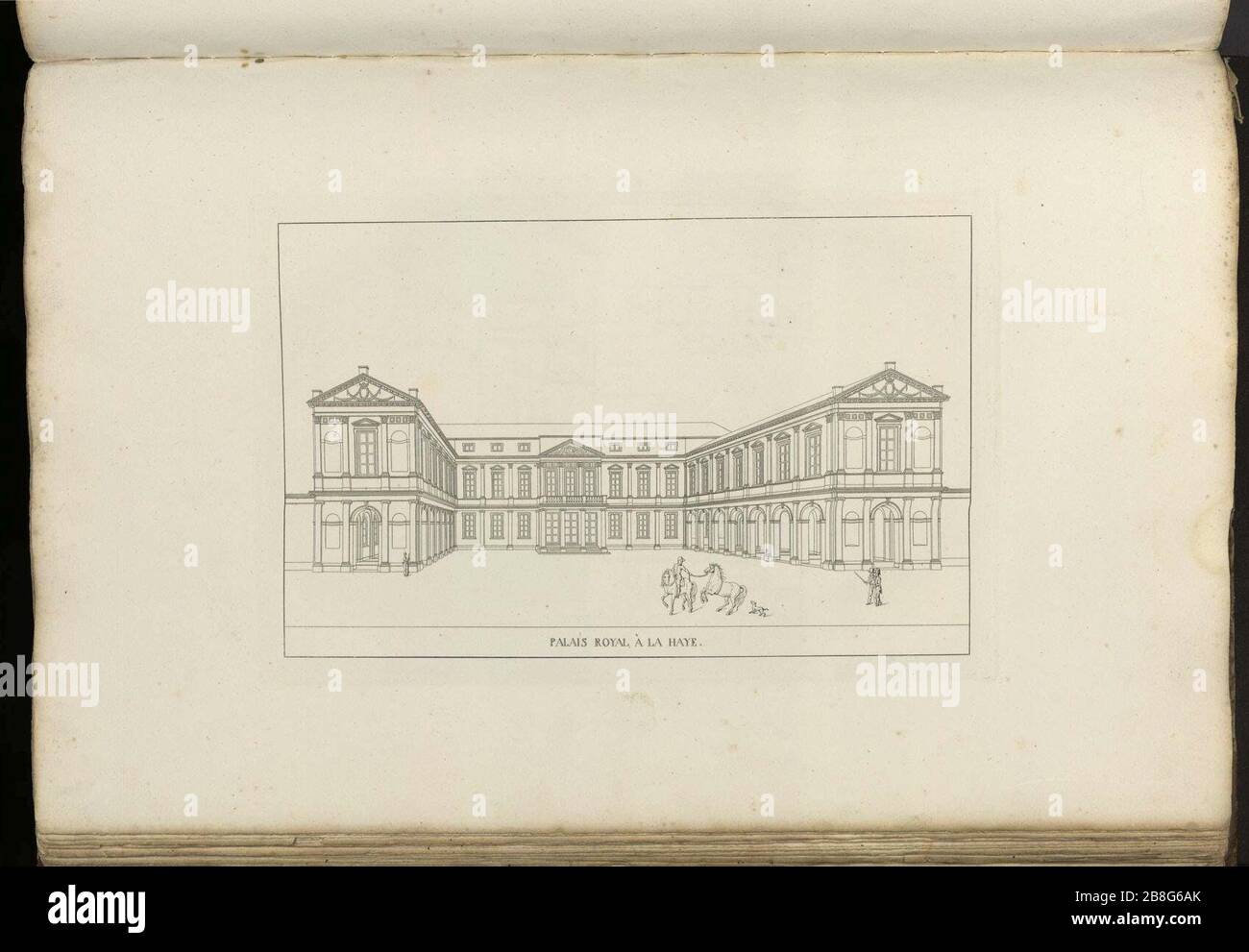 Goetghebuer - 1827 - Choix des monuments - 073 Palais Royal La Haye Stock Photo - Alamy