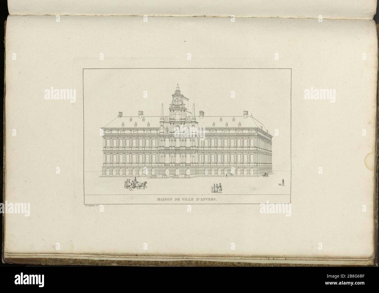 Goetghebuer - 1827 - Choix des monuments - 115 Maison Ville Anvers Stock Photo - Alamy
