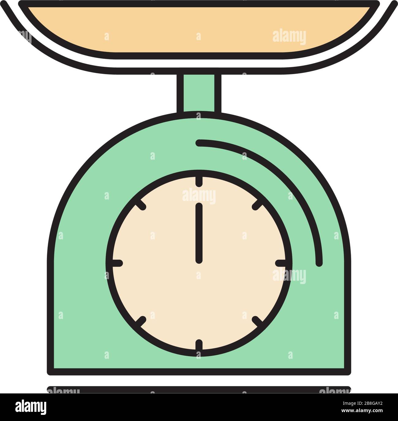 Scales vector icon object symbol isolated on white background Stock ...