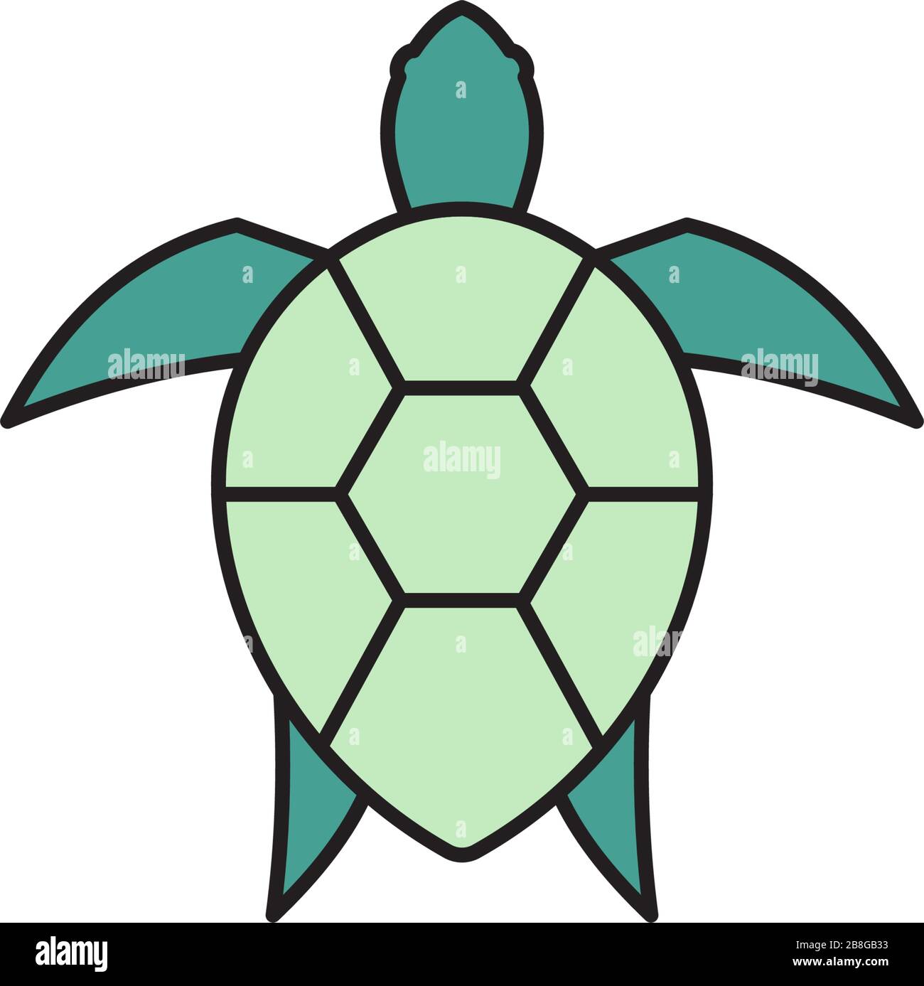 Sea turtle animal vector icon isolated on white background Stock Vector ...