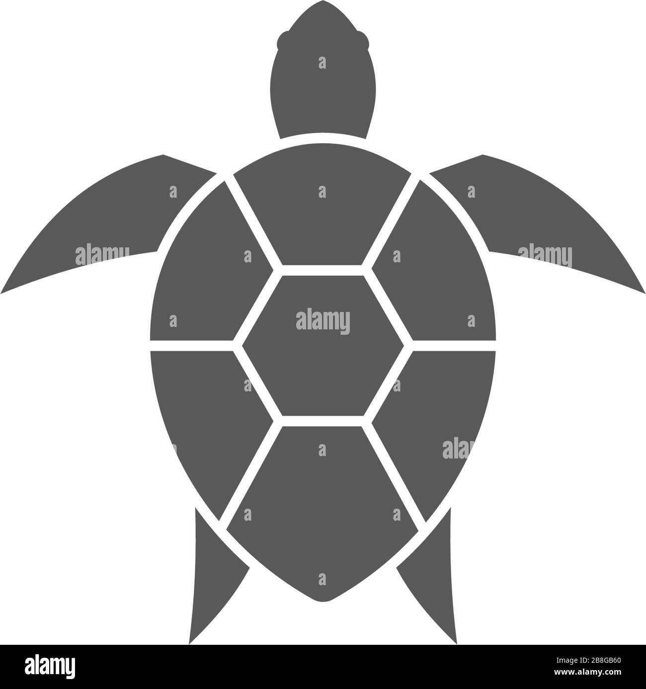 Sea turtle animal vector icon isolated on white background Stock Vector ...