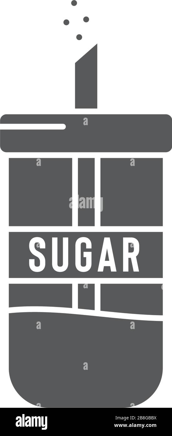 Sugar dispenser vector icon isolated on white background Stock Vector ...
