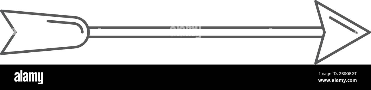 Archery arrow vector icon symbol isolated on white background Stock ...