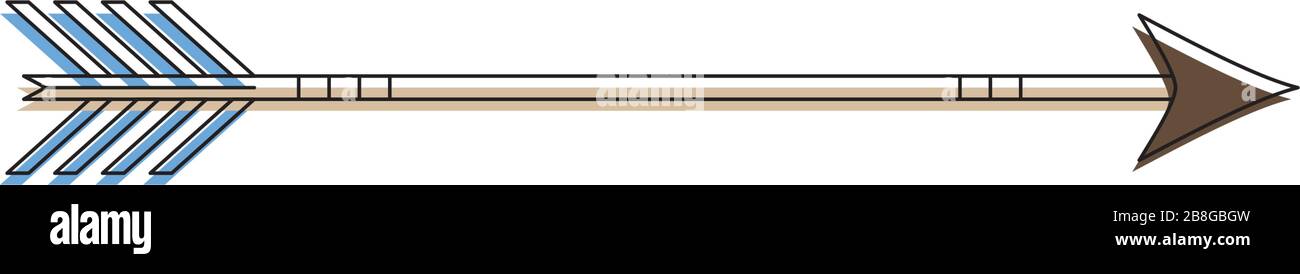 Archery arrow vector icon symbol isolated on white background Stock ...