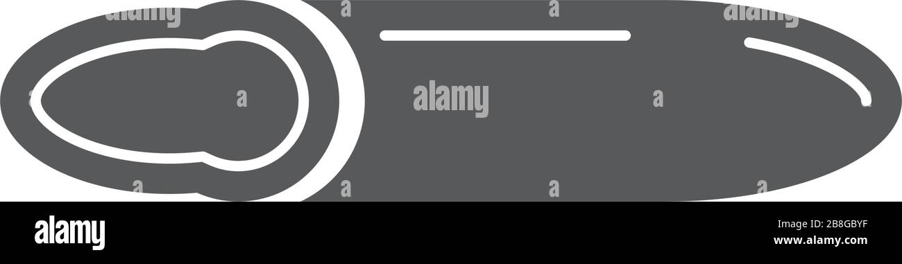 Flying bullet vector icon symbol isolated on white background Stock ...