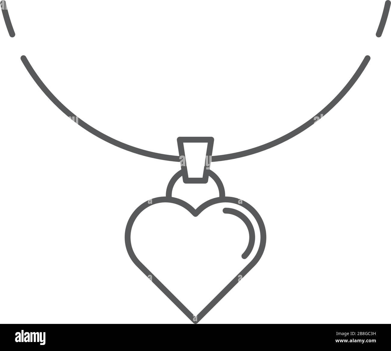 Heart Necklace Clipart