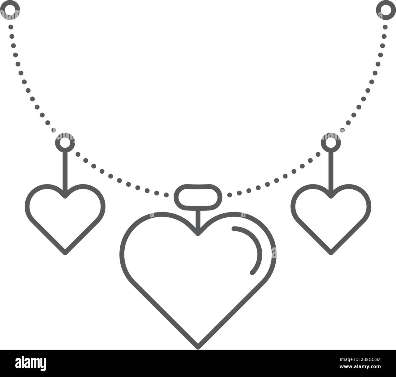 Heart Necklace Clipart