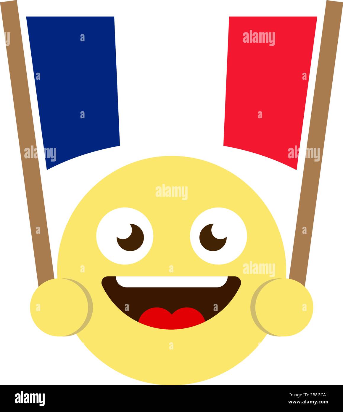 emoticon flag of france vector icon isolated on white background Stock ...