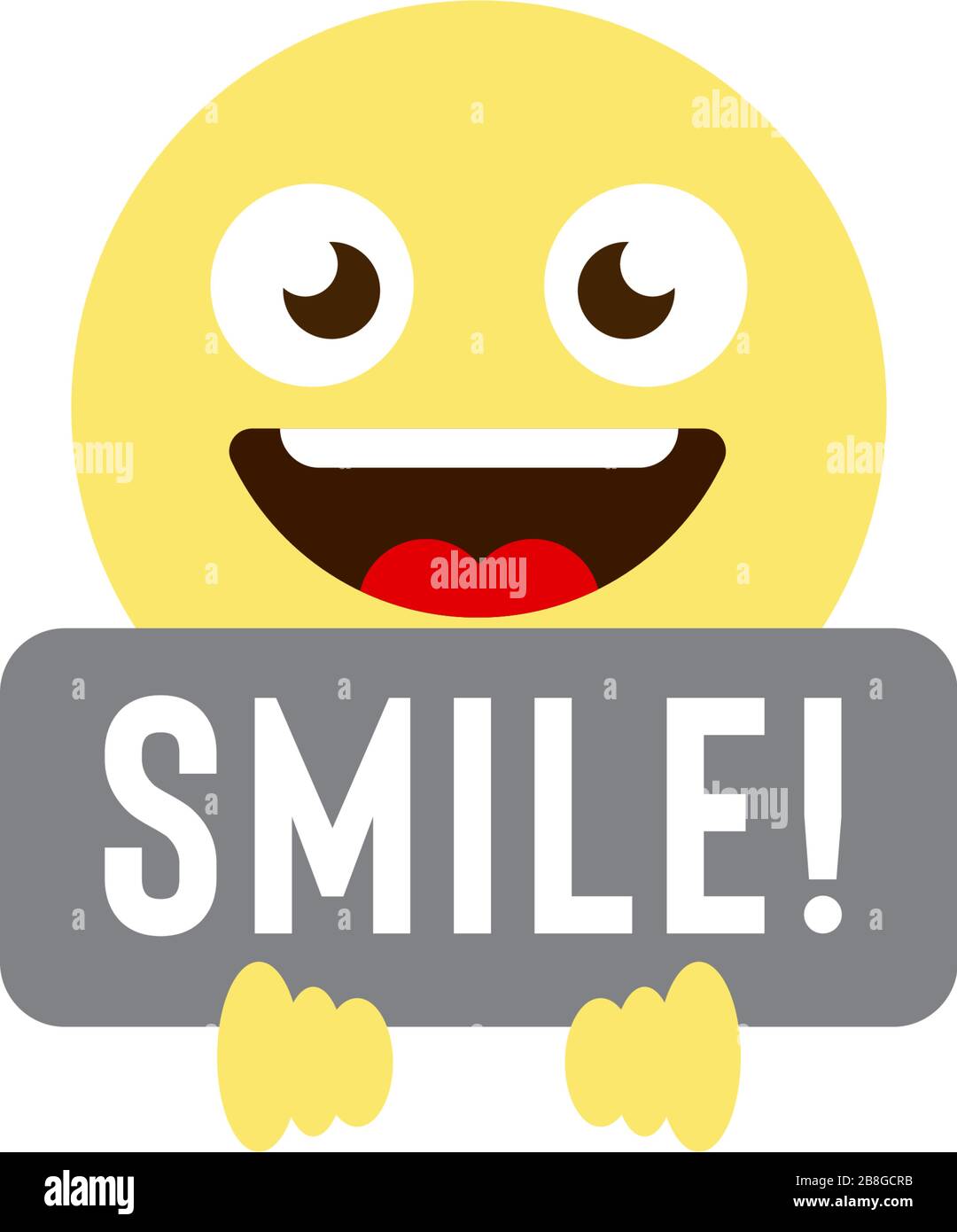 smile emoticons vector icon symbol isolated on white background Stock ...
