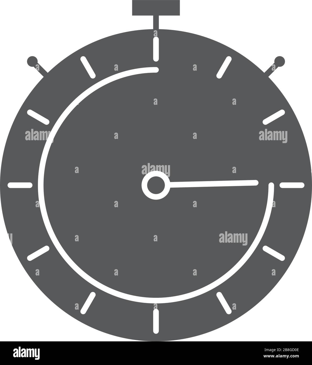 Timer vector icon symbol isolated on white background Stock Vector ...