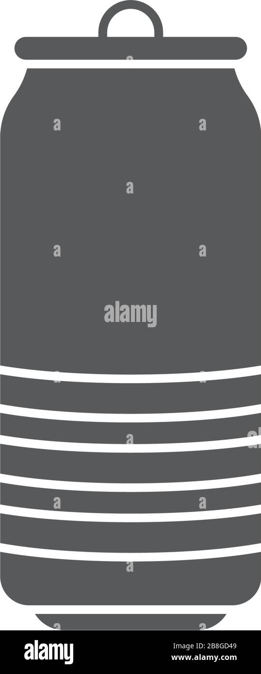 tin can vector icon symbol isolated on white background Stock Vector ...