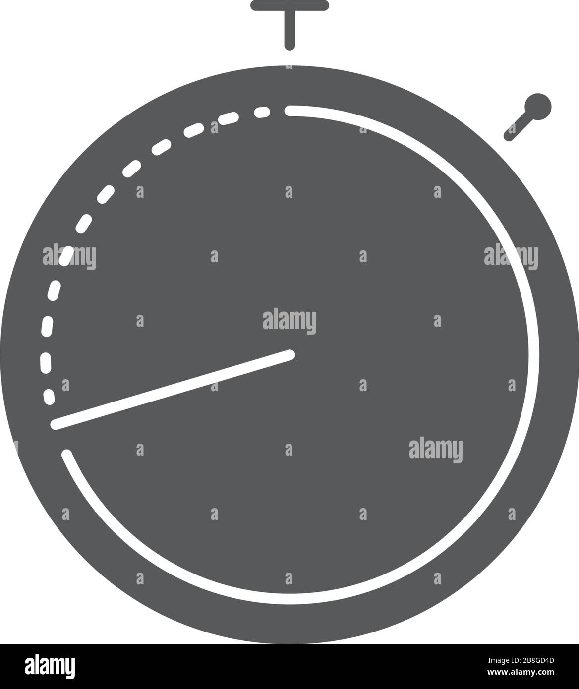 Timer vector icon symbol isolated on white background Stock Vector ...