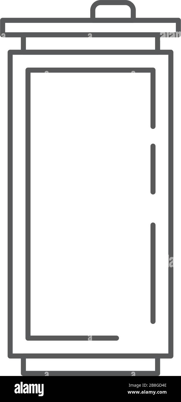 tin can vector icon symbol isolated on white background Stock Vector ...