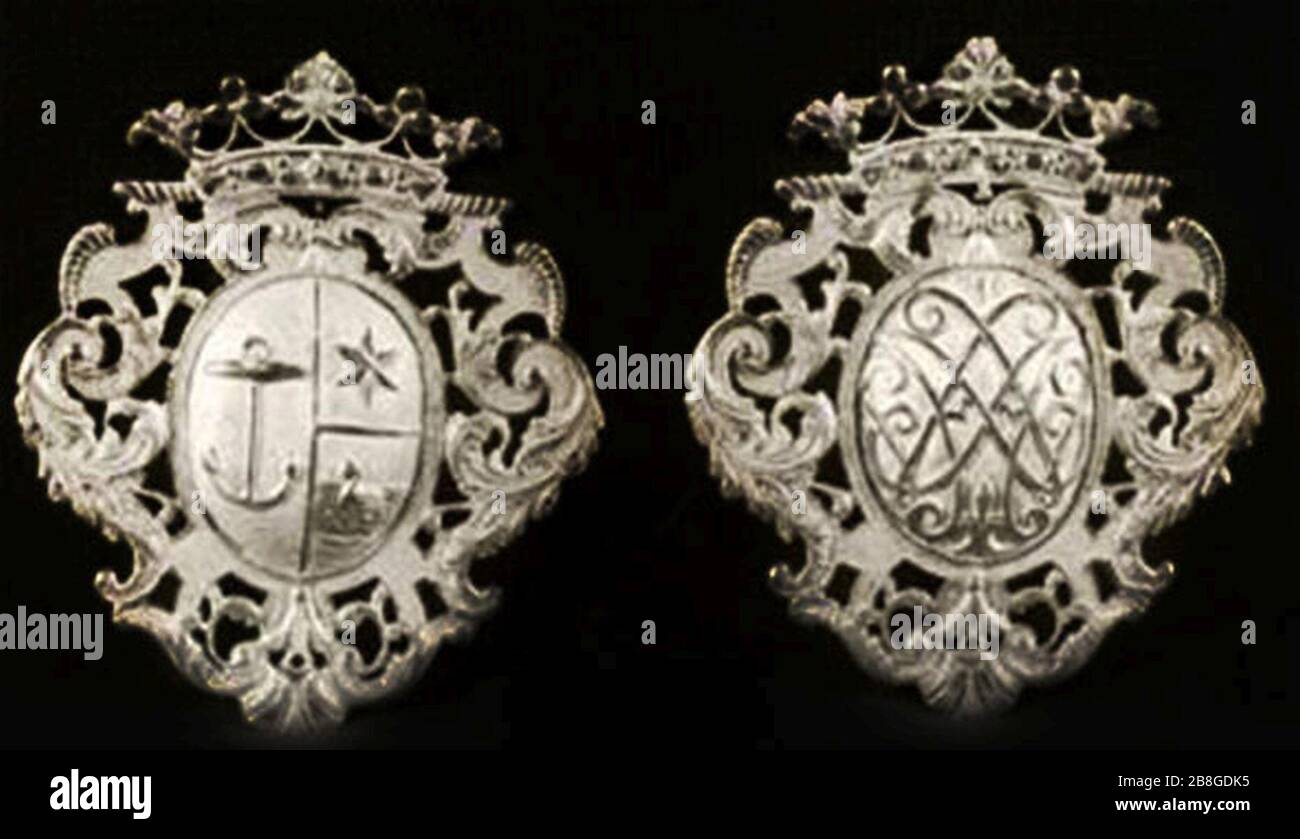 Golden book-locks 1700 Stock Photo - Alamy