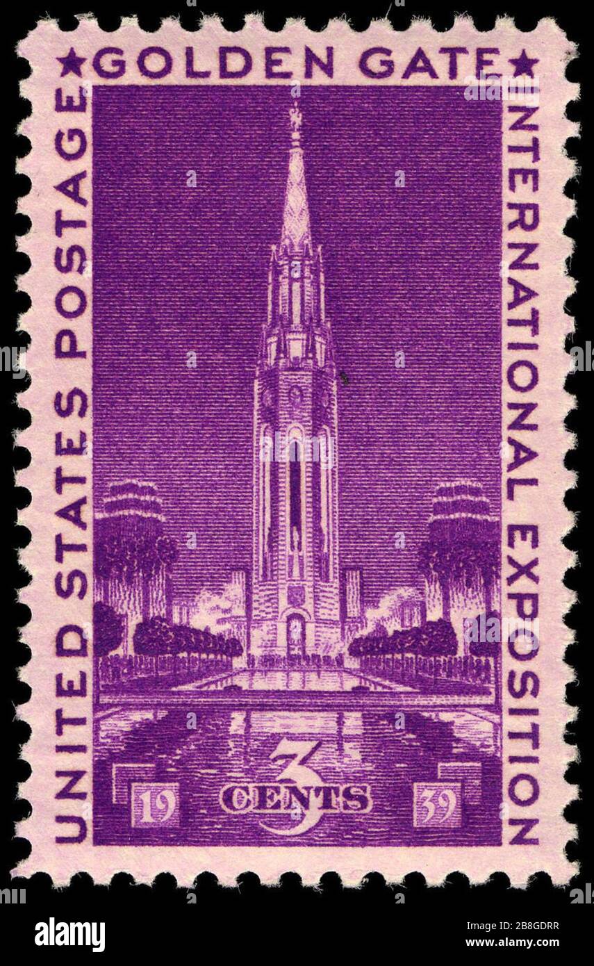 Golden Gate International Exposition 3c 1939 issue U.S. stamp Stock ...