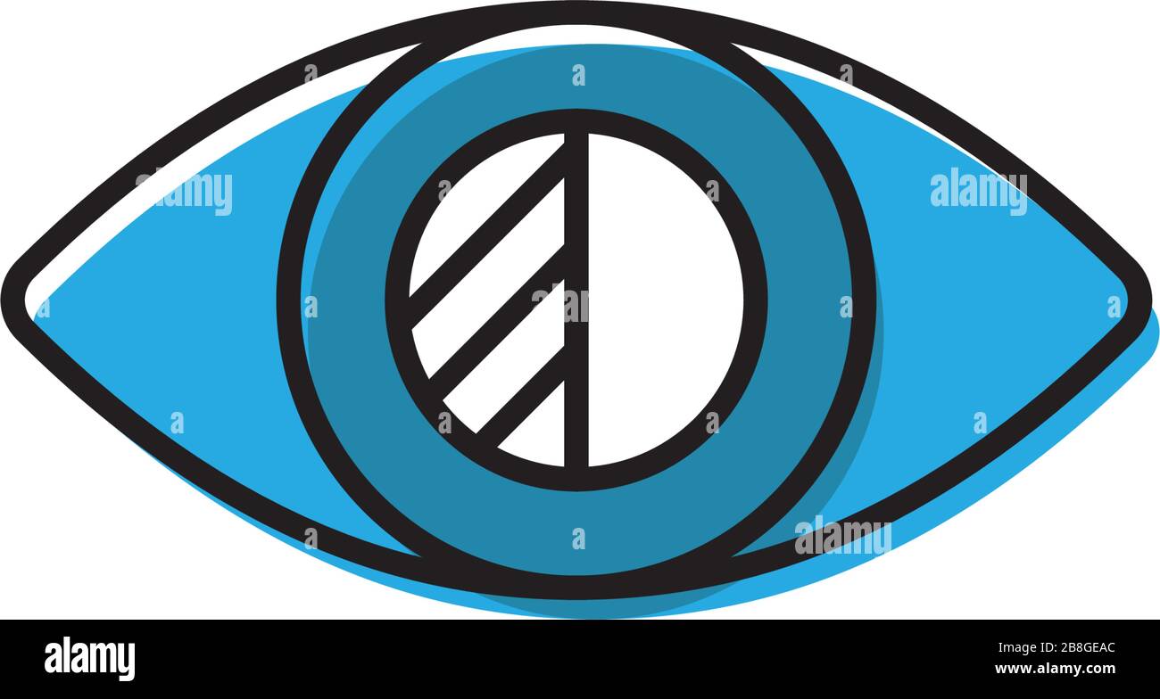 Low Vision vector icon symbol isolated on white background Stock Vector ...