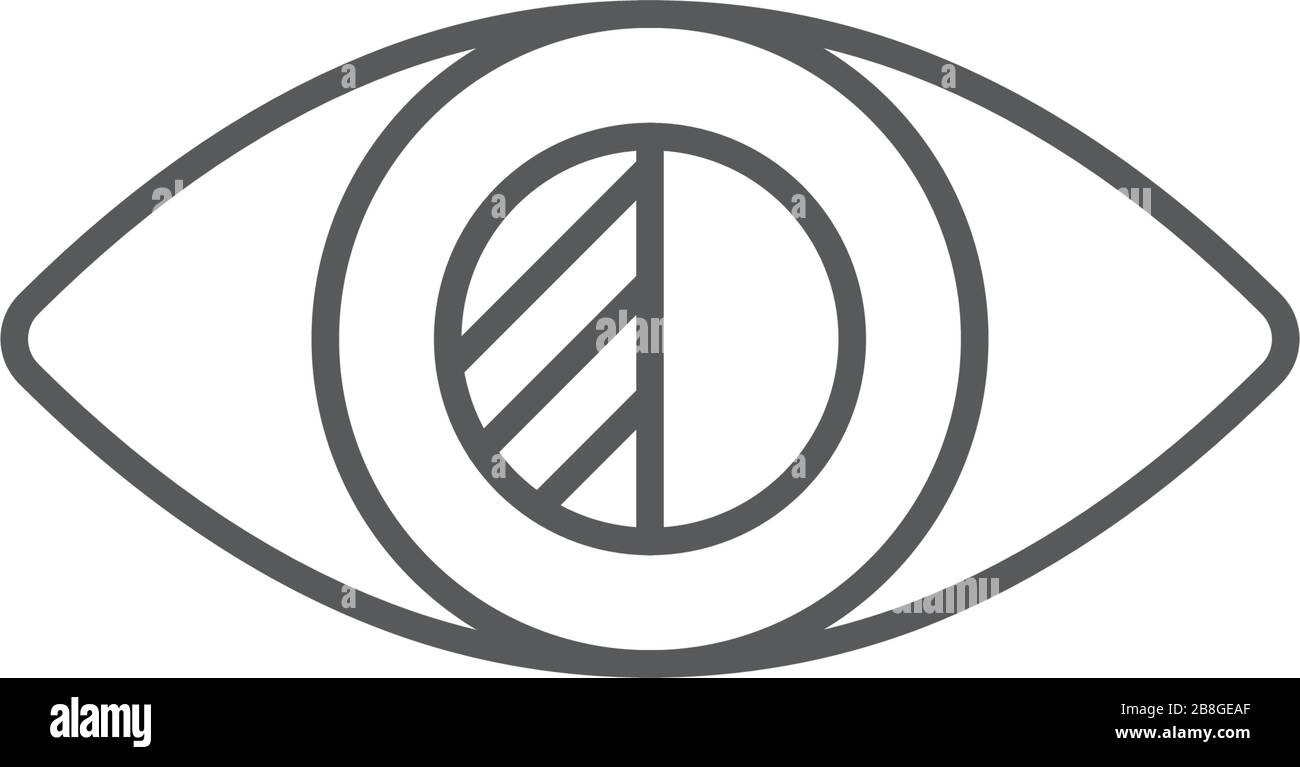 Low Vision vector icon symbol isolated on white background Stock Vector ...