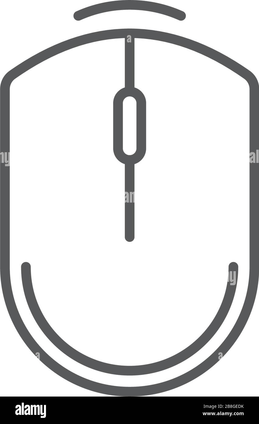 Mouse vector icon symbol isolated on white background Stock Vector ...