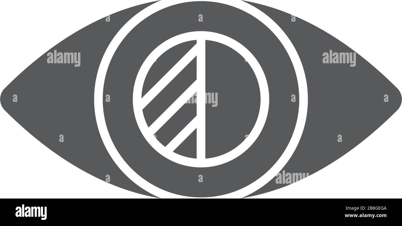 Low Vision vector icon symbol isolated on white background Stock Vector ...