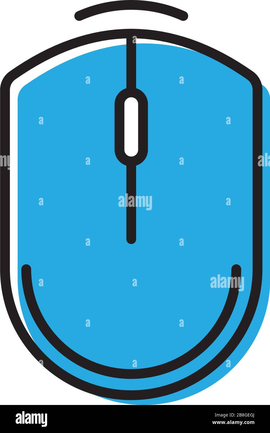 Mouse vector icon symbol isolated on white background Stock Vector ...