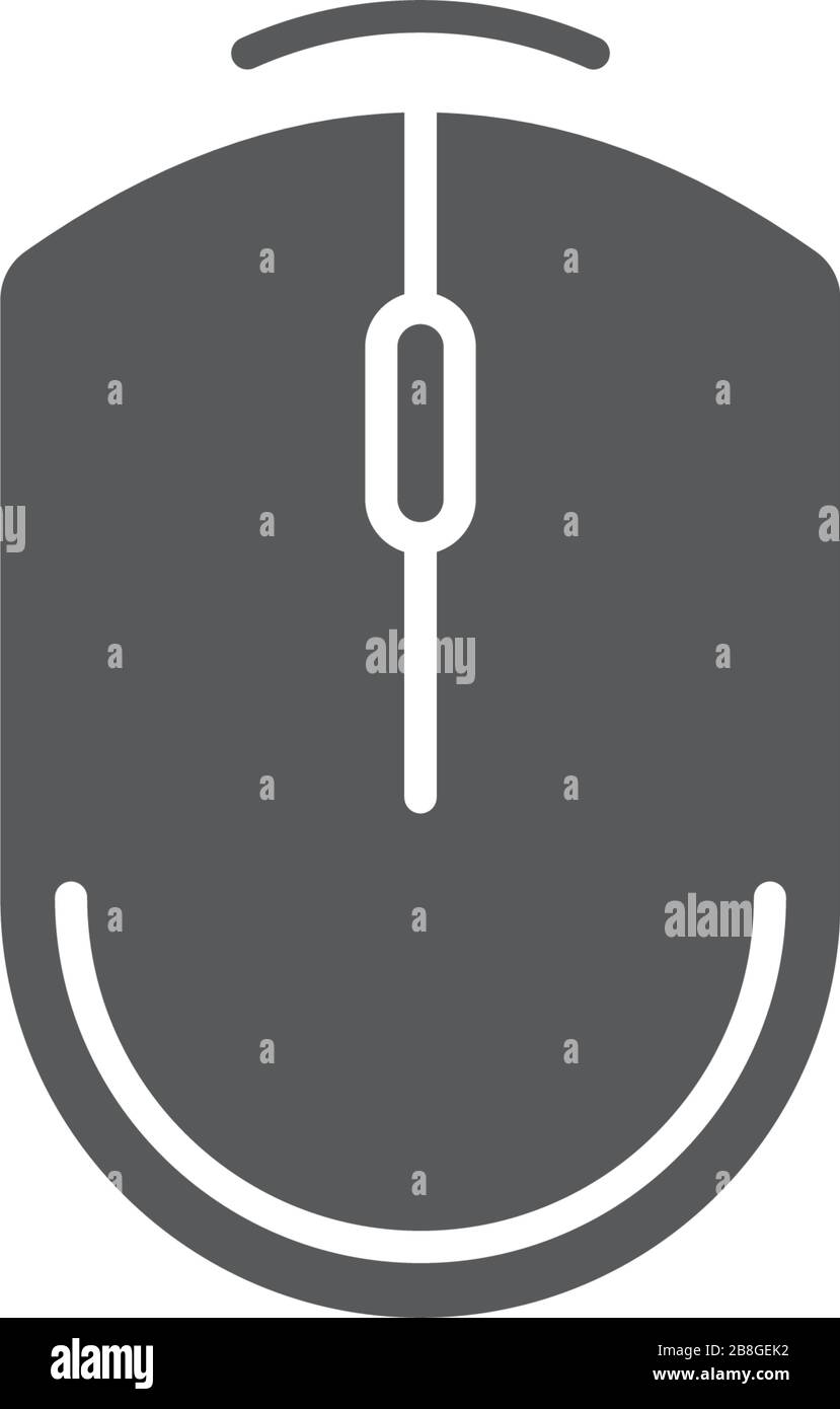 Mouse vector icon symbol isolated on white background Stock Vector ...