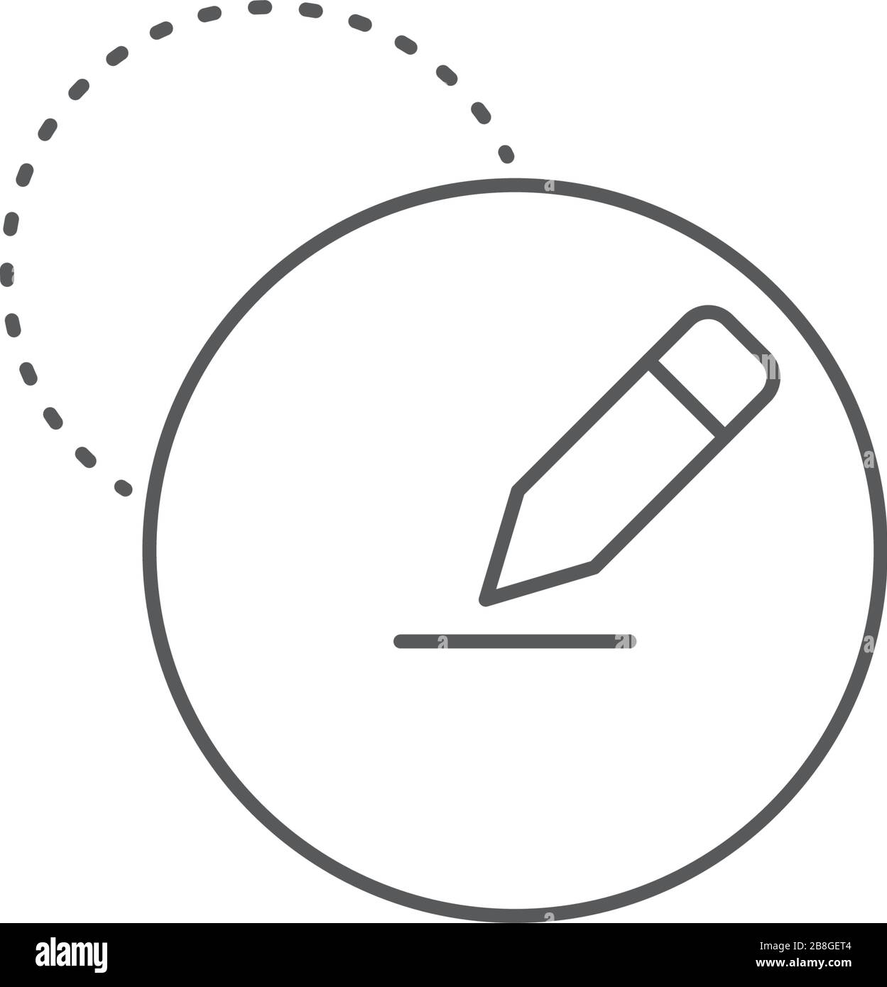 Comment writing vector icon symbol isolated on white background Stock ...