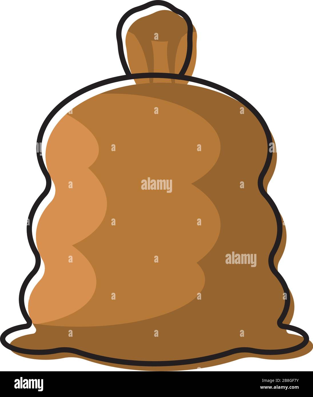 Full bag vector icon symbol isolated on white background Stock Vector ...