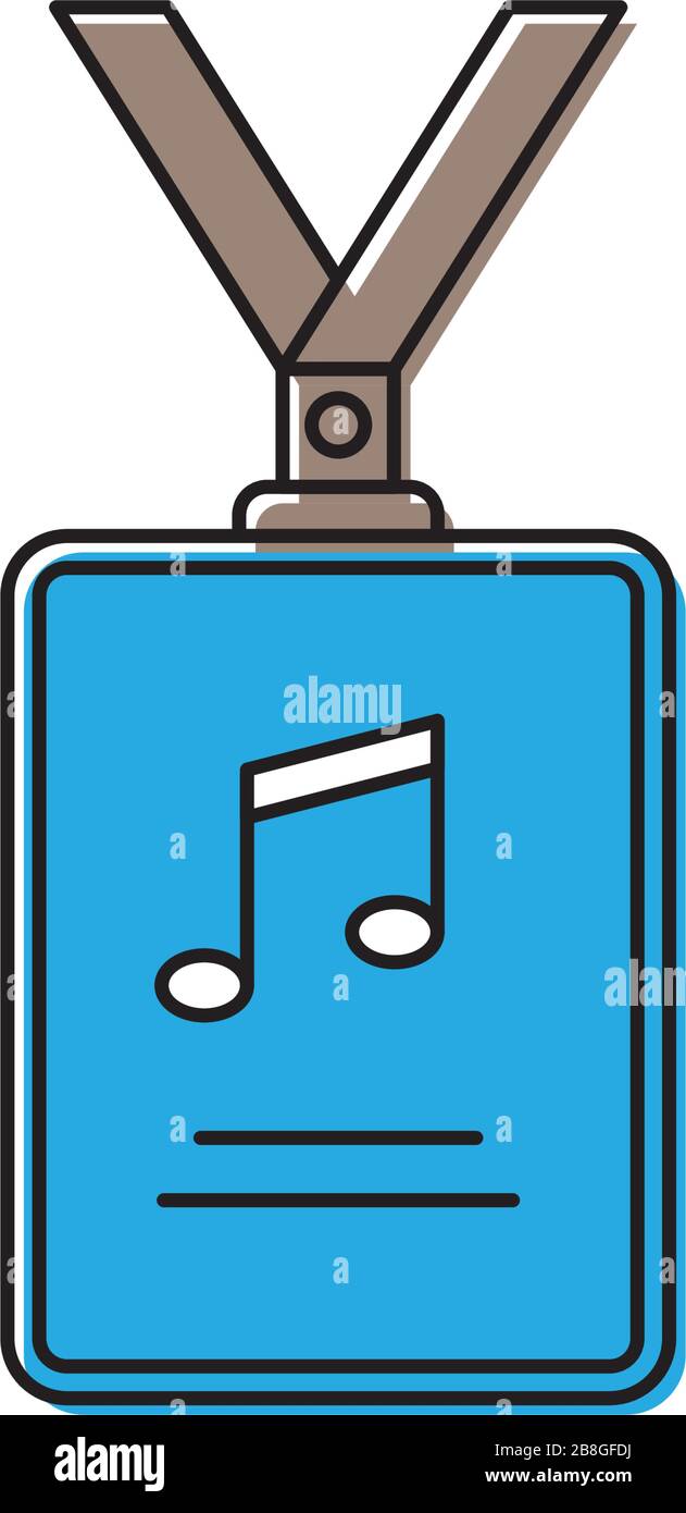 Music staff badge vector icon symbol isolated on white background Stock ...