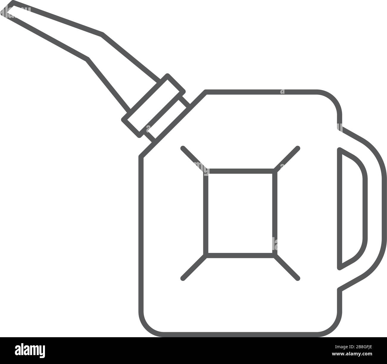 Oil gallon vector icon symbol isolated on white background Stock Vector ...