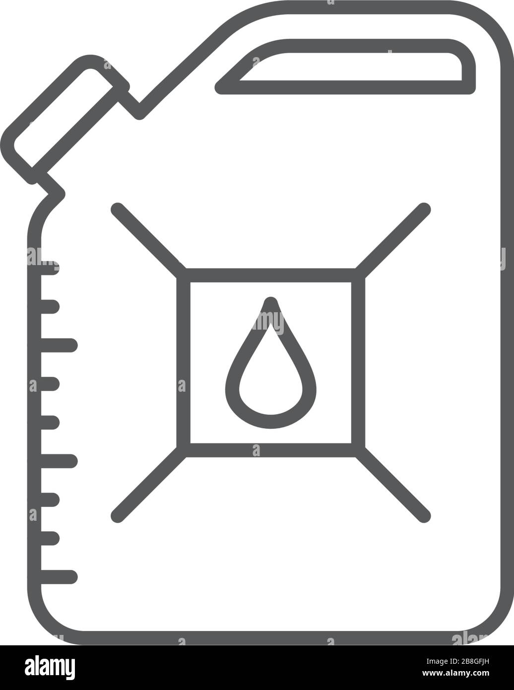 Oil gallon vector icon symbol isolated on white background Stock Vector ...