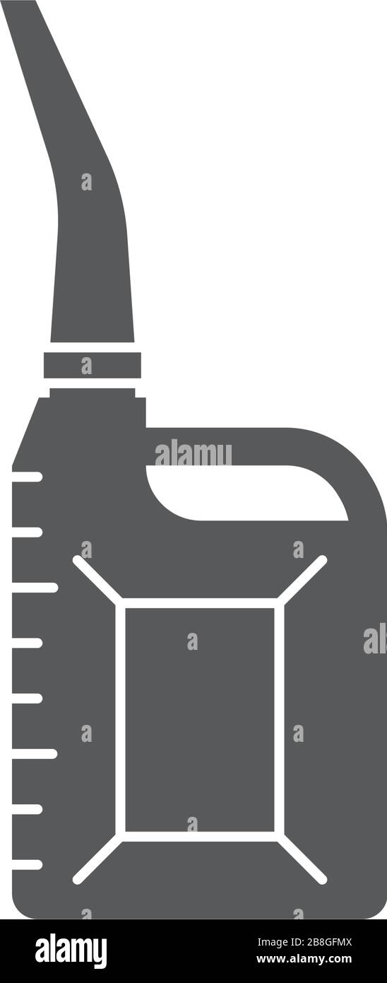 Oil gallon vector icon symbol isolated on white background Stock Vector ...