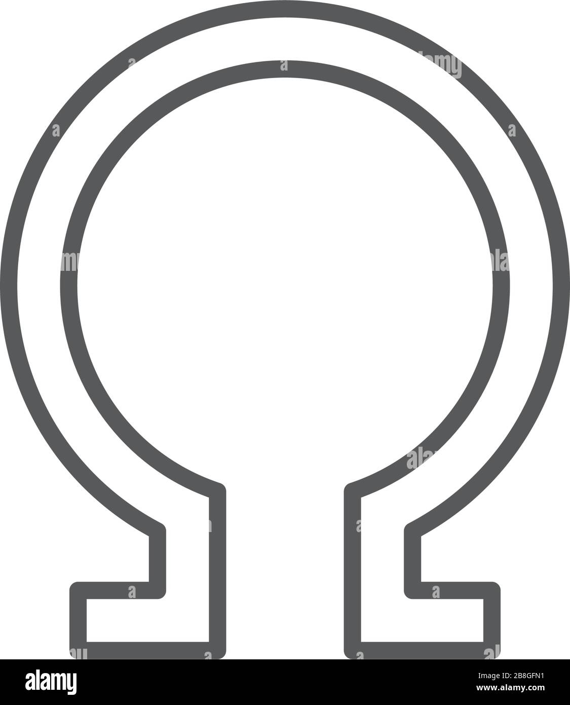 Ohm circle logo Stock Vector Images - Alamy