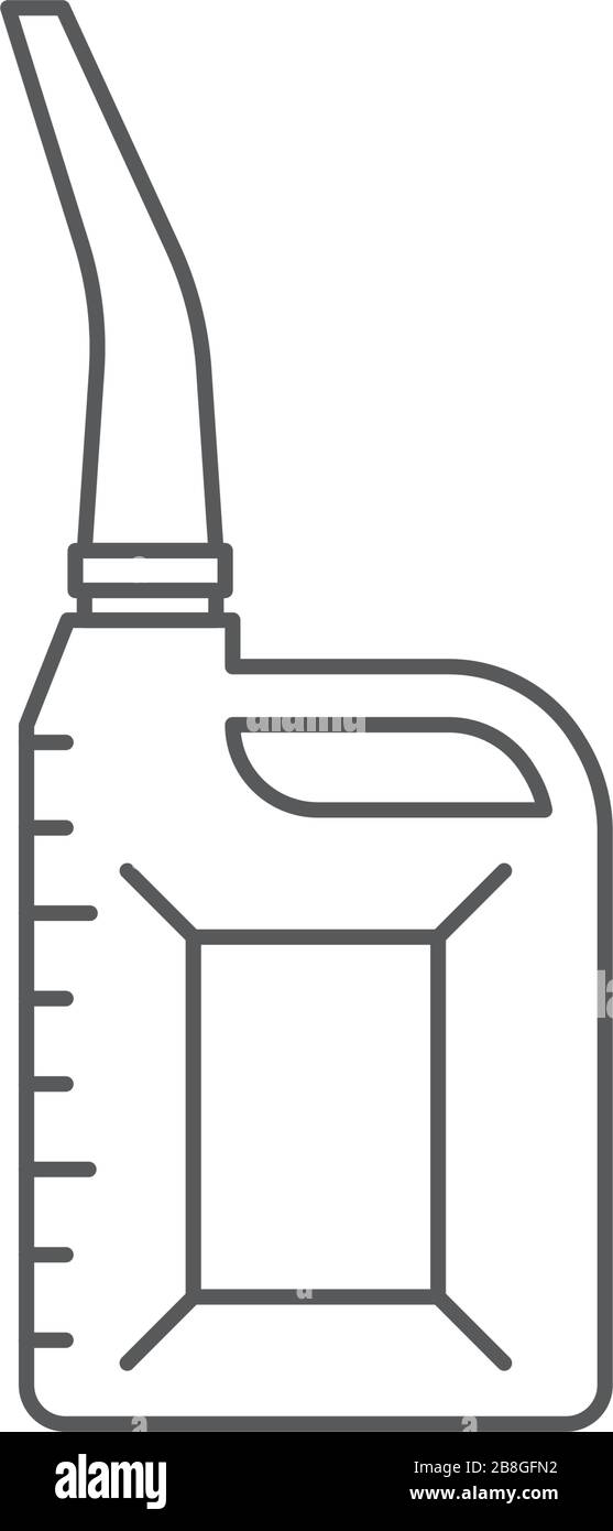 Oil gallon vector icon symbol isolated on white background Stock Vector ...