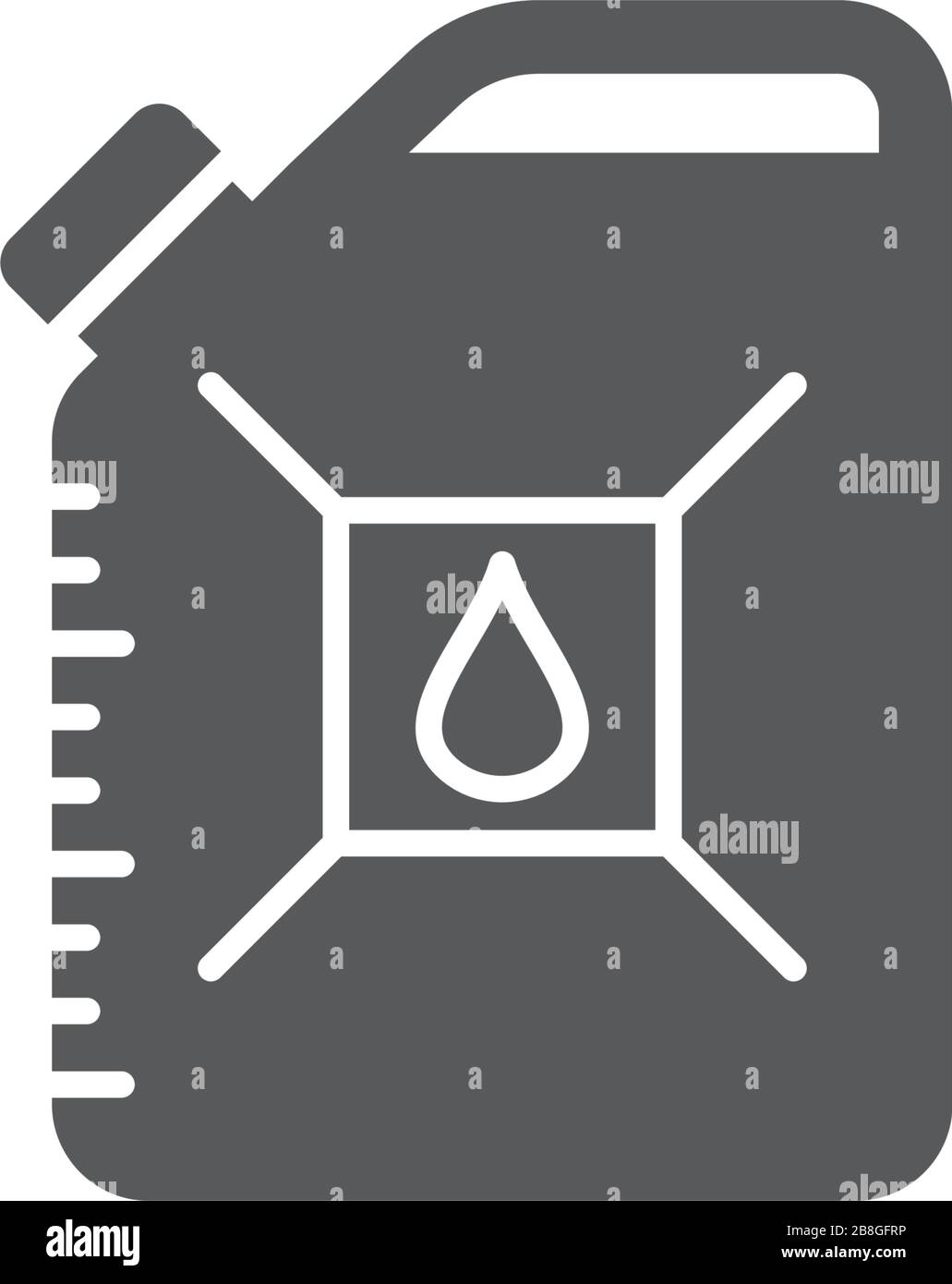 Oil gallon vector icon symbol isolated on white background Stock Vector ...