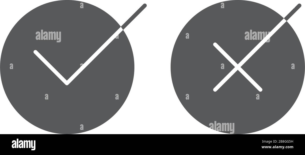 Check box line icons set isolated on white background Stock Vector ...