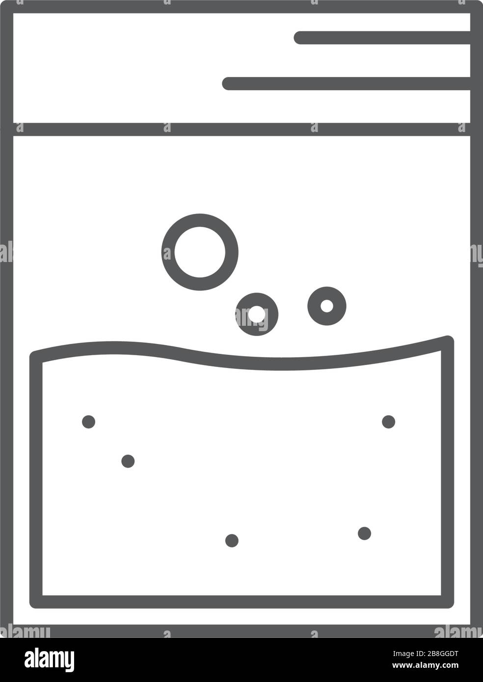 set of cocaine packet vector icon isolated on white background Stock ...