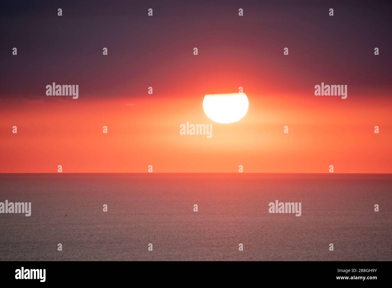 The sunset from Muir Beach Overlook is an incredible experience Stock ...