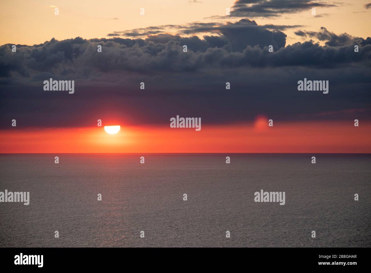 The sunset from Muir Beach Overlook is an incredible experience Stock ...