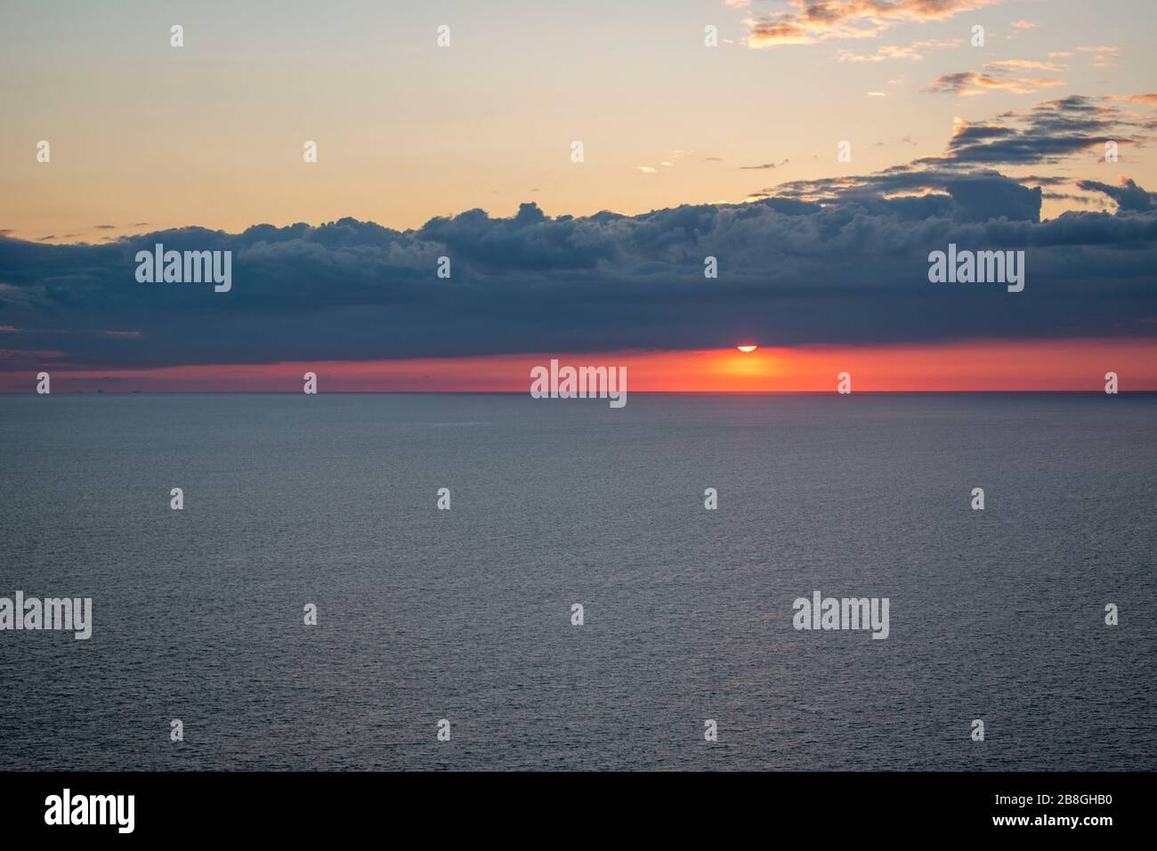 The sunset from Muir Beach Overlook is an incredible experience Stock ...