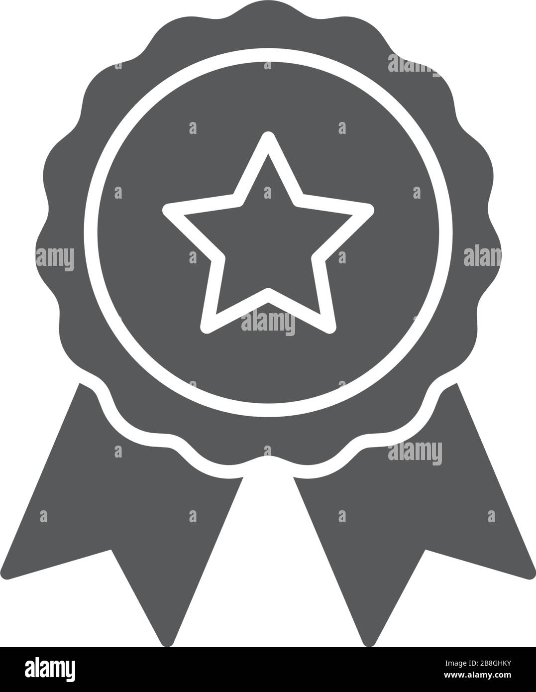 Award Badge vector icon illustration design isolated on white Stock ...