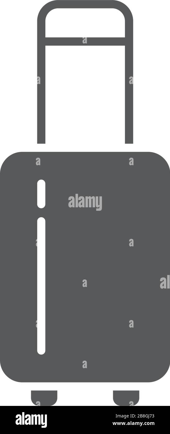 Baggage, luggage line icon, outline vector sign, linear style pictogram ...