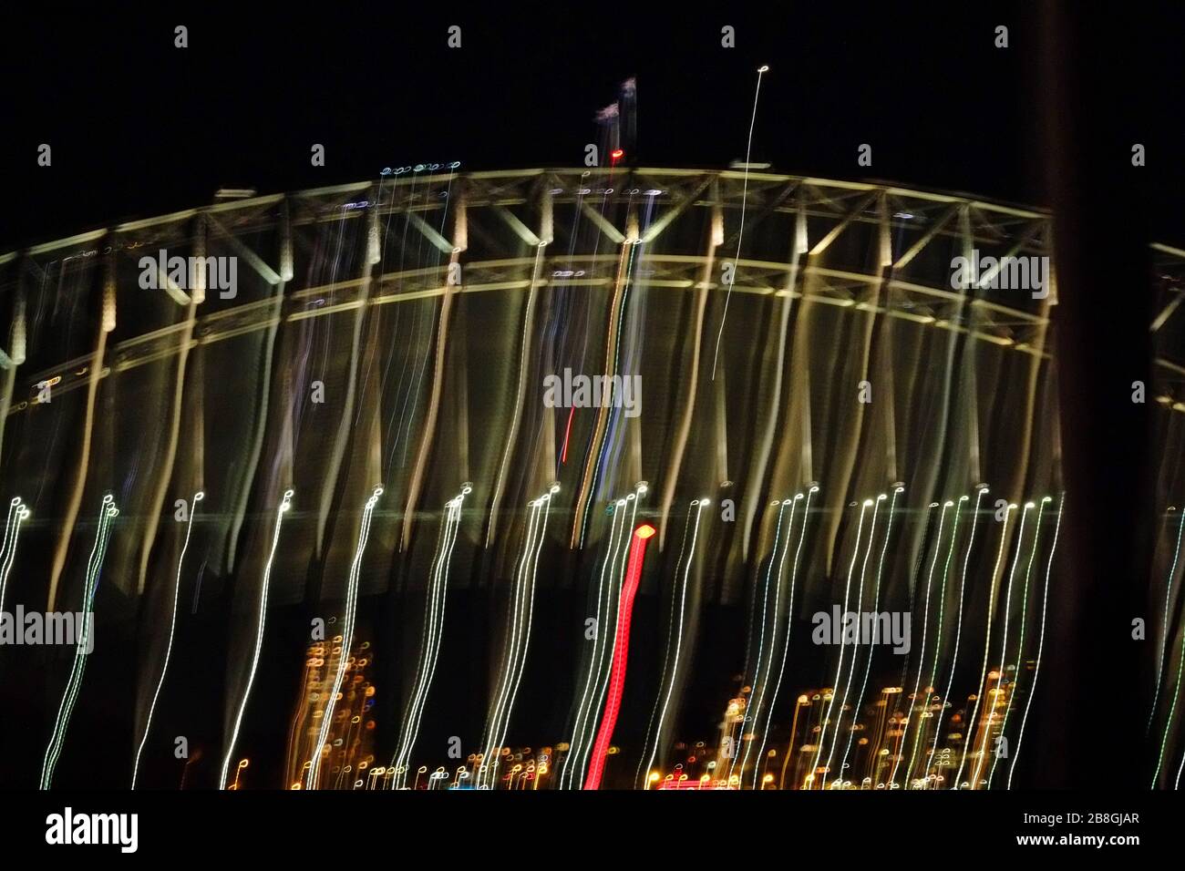 Sydney Harbour Bridge abstract, VIVID Sydney, the popular annual event ...