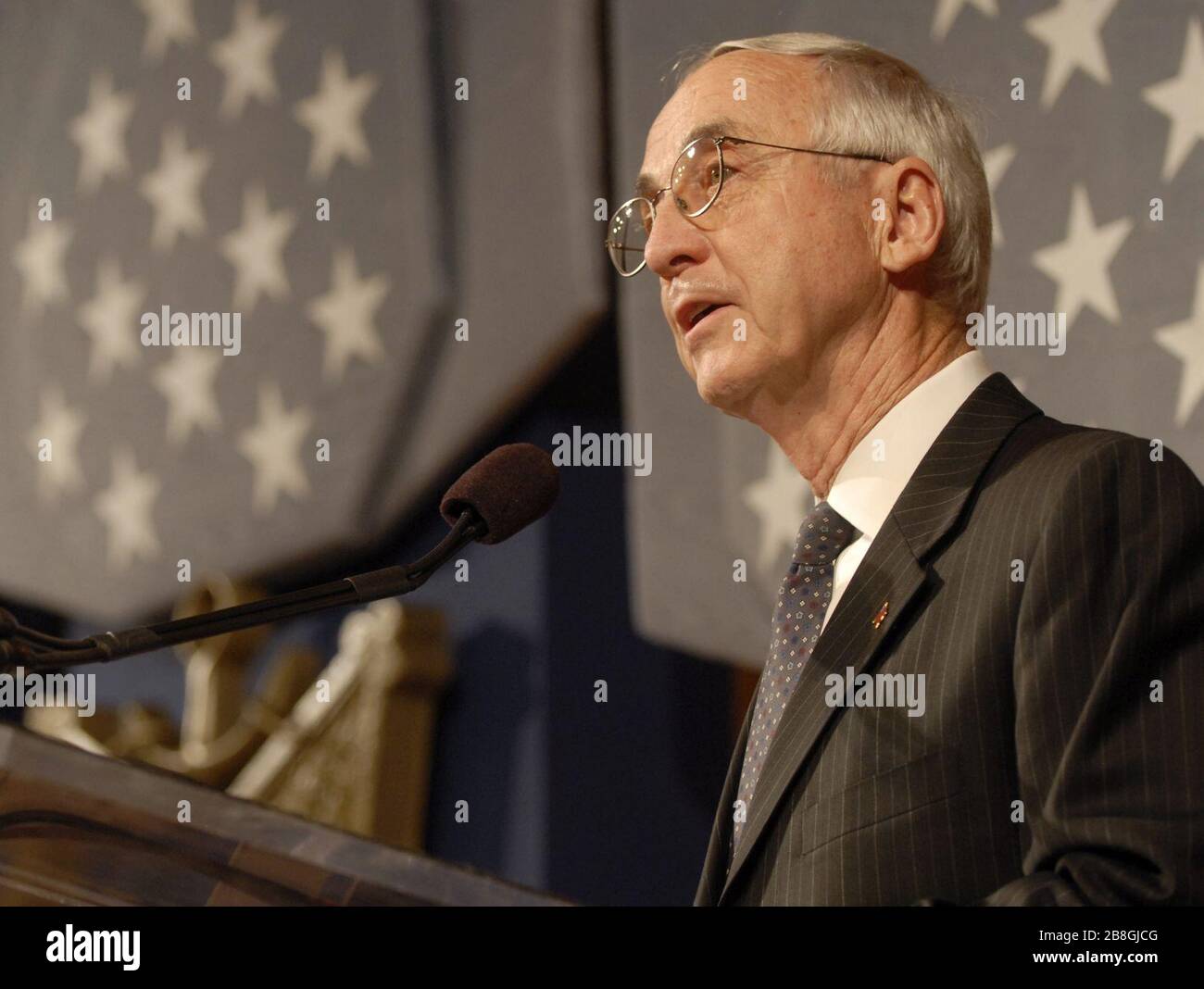 Gordon England at the Hall of Heroes induction ceremony for Ross A ...
