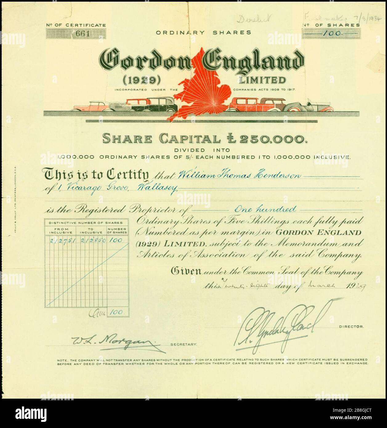 Gordon England 1929 Stock Photo - Alamy