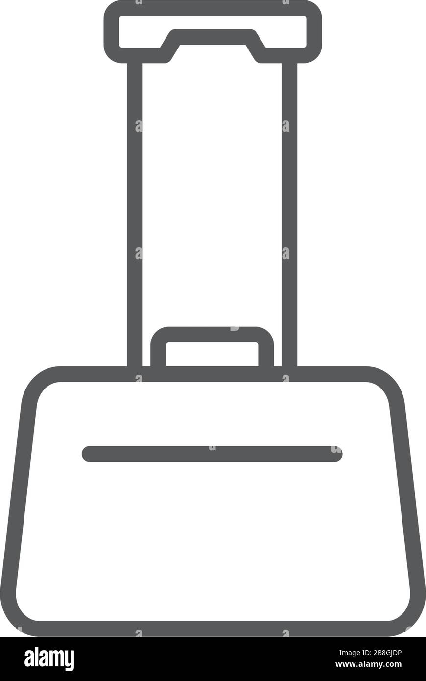 Baggage, luggage line icon, outline vector sign, linear style pictogram ...