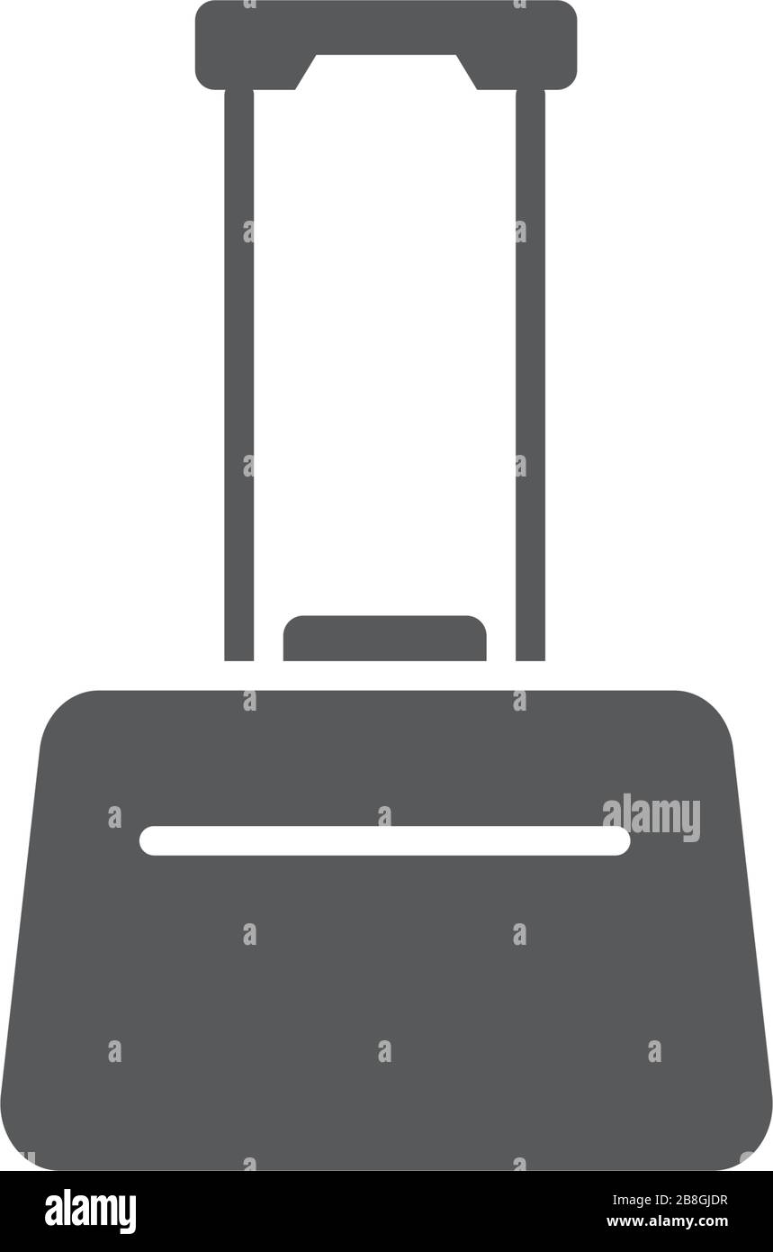 Baggage, luggage line icon, outline vector sign, linear style pictogram isolated on white Stock ...