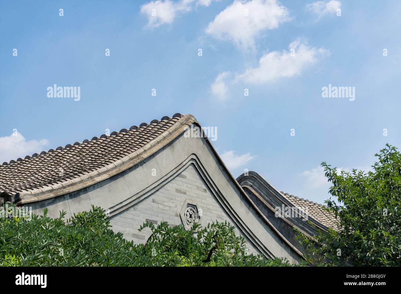 Beijing traditonal courtyard, Ancient Siheyuan Stock Photo - Alamy