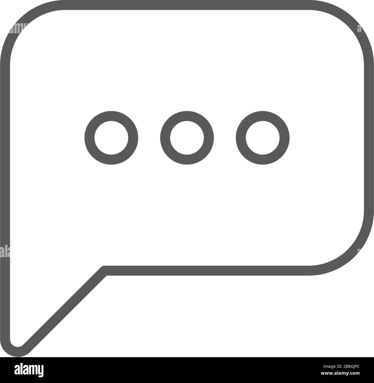 Simply vector chat bulb symbol isolated on white background Stock ...