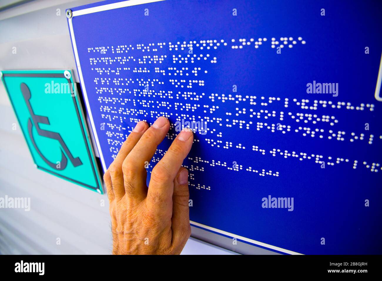 braille text touching Stock Photo - Alamy